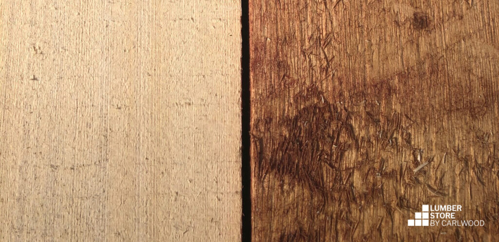 Bandsaw vs. Mill Finish | Lumberstore.ca